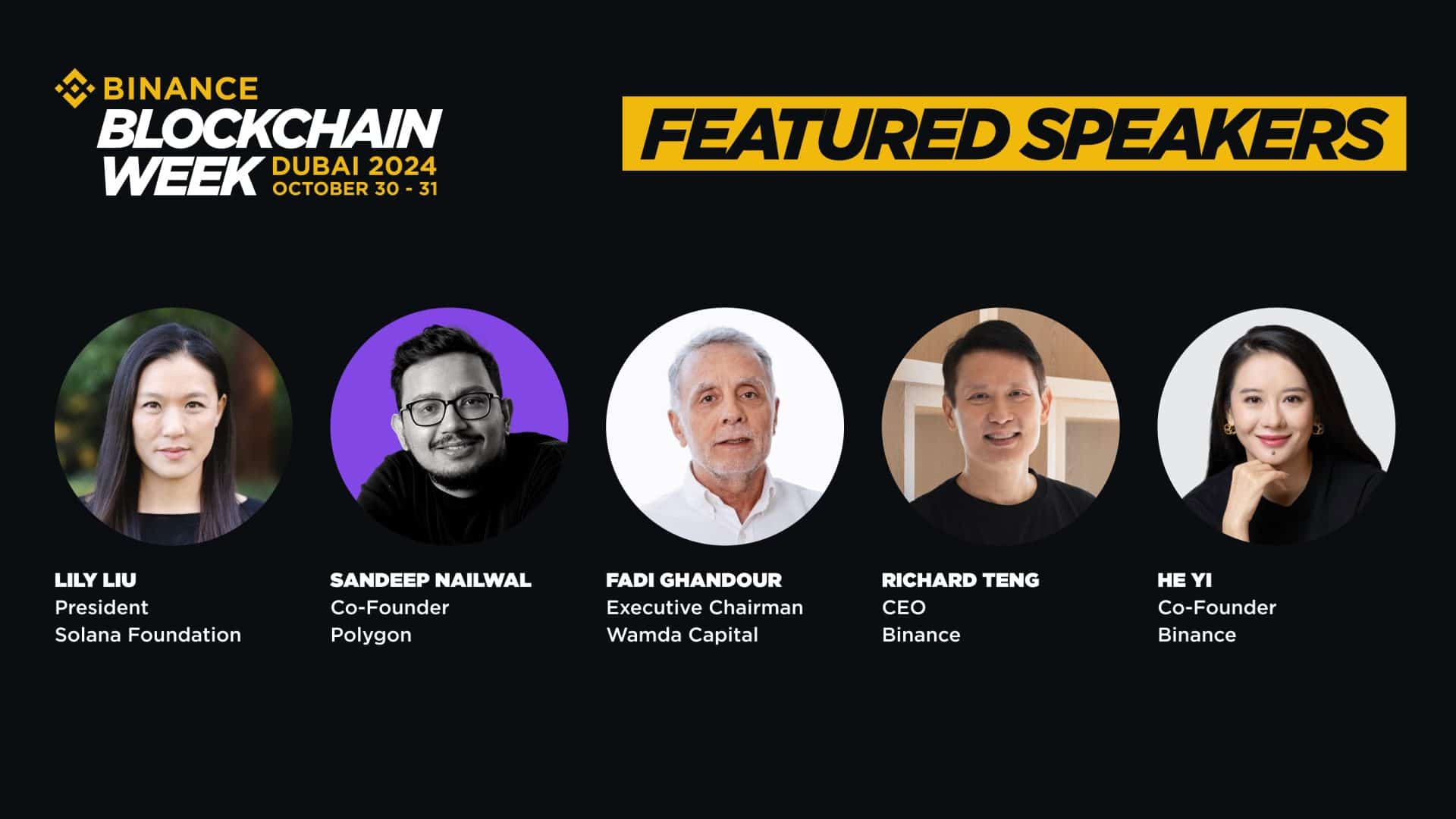 Pioneers and Visionaries Converge at Binance Blockchain Week Dubai 2024 | Esquire Middle East ...