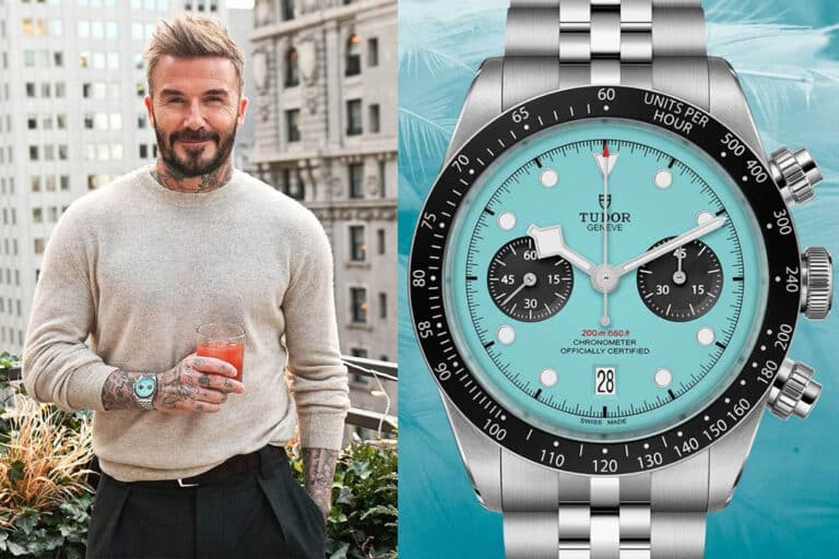 Tudor drops 'Flamingo Blue' Black Bay Chronograph. David Beckham ...