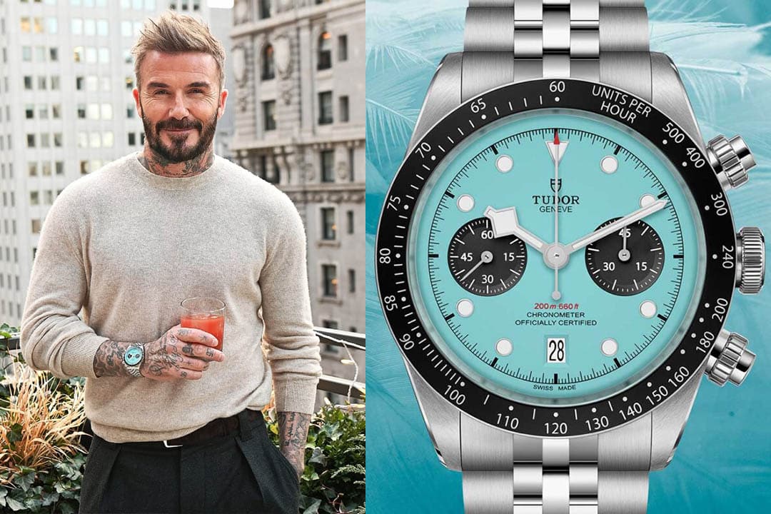 Tudor drops 'Flamingo Blue' Black Bay Chronograph. David Beckham approves. | Esquire Middle East ...